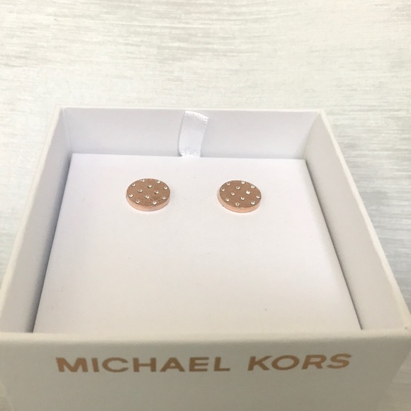 Michael Kors | Jewelry | Authentic Mk Rose Gold Monogram Crystal ...